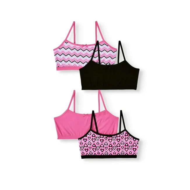 GIRLS 4 PACK BRALETTE